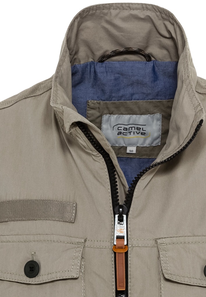 Camel Active Herren Weste Multipocket Weste khaki bequem online kaufen bei Tara-M.de