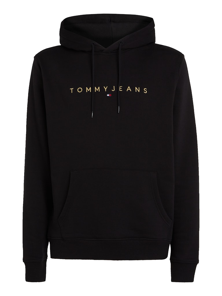Tommy Jeans Herren Sweatshirt TJM REG LINEAR GOLD HOOD EXT dark night navy bequem online kaufen bei Tara M