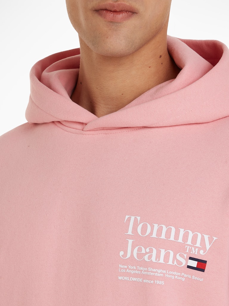 Tommy Jeans Herren Sweatshirt TJM REG MODERN TOMMY TM HOODIE ballet pink bequem online kaufen bei Tara M